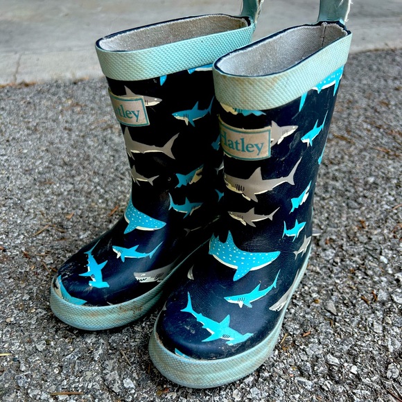 Hatley | Shoes | Hatley Kids Rain Boots Sharks | Poshmark